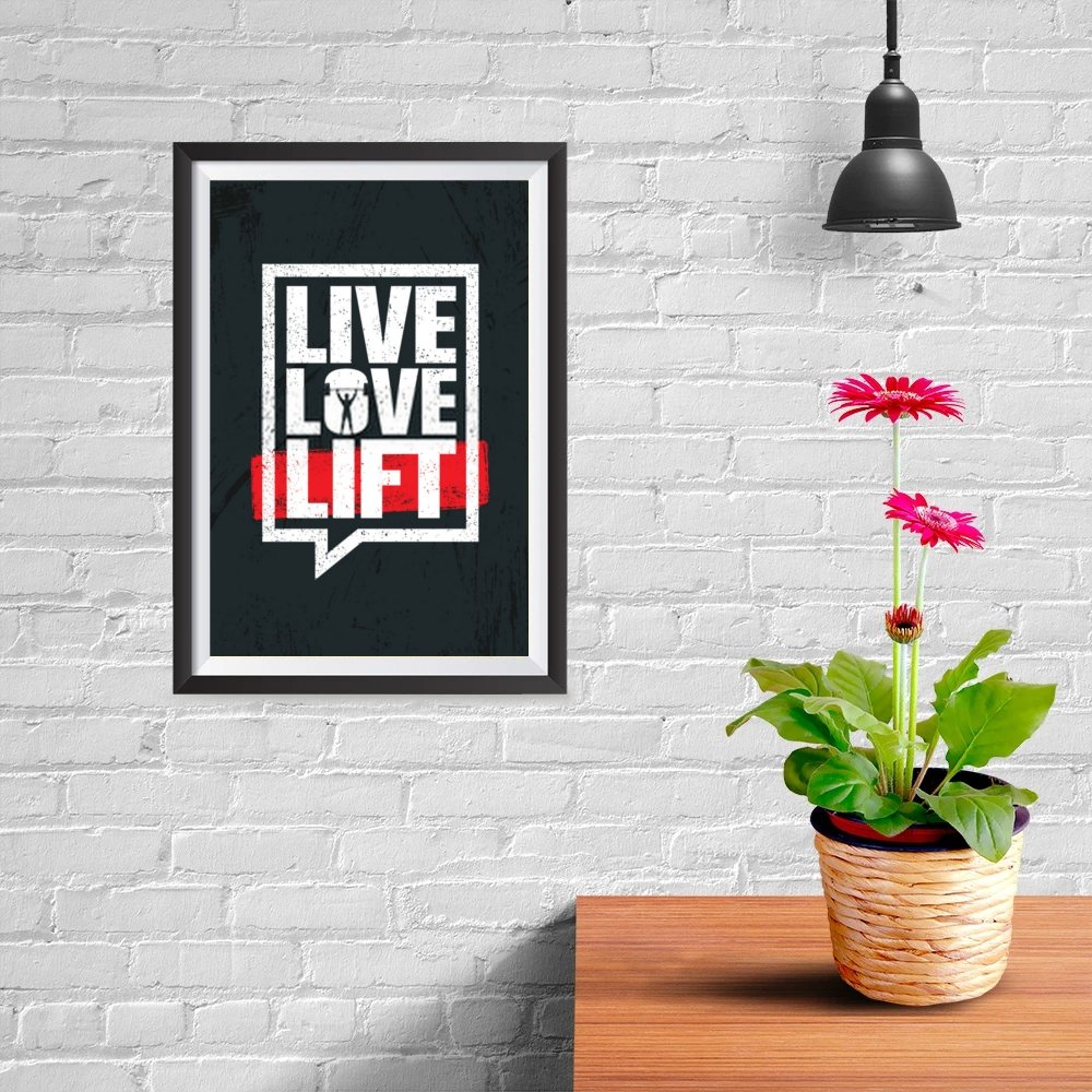 Live Love Lift - Motivational Gym Posters | Fitness Wall Art for Home ...